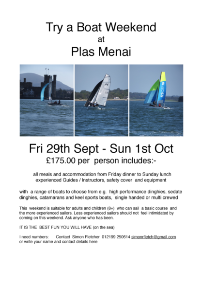 Plas Menai 2017 | Trimpley Sailing Club